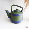 African watering can, green purple, from recycled plastic